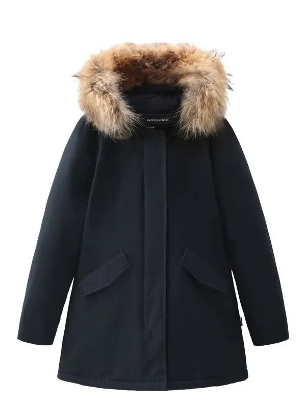 Woolrich Fur-trimmed Hooded Padded Parka - Black