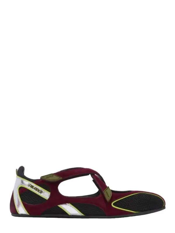 Attico Ballerina Flats - Purple And Black