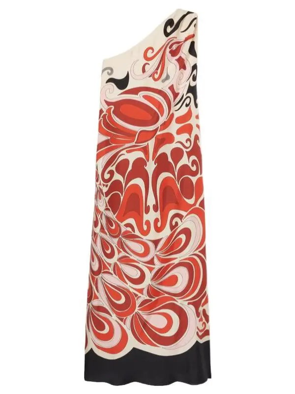 La DoubleJ One-shoulder Maxi Dress With Belt - Ivory