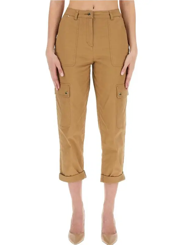 Michael Kors Tapered Cargo Trousers - Nude