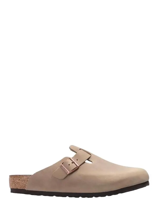 BIRKENSTOCK Boston Big Buckle Clogs - Brown