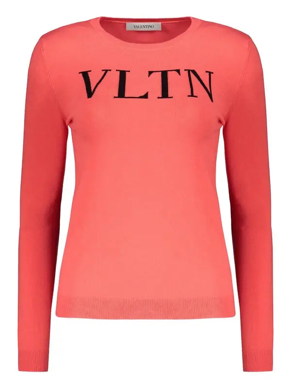 Valentino Garavani Vltn Crewneck Jumper - Pink
