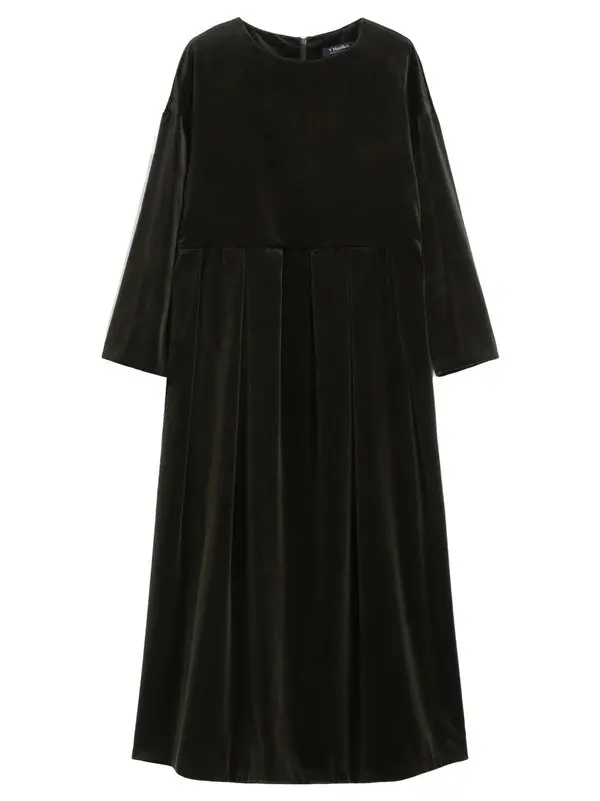 Max Mara Cotton Velvet Dress - Green