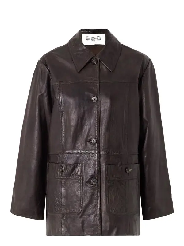 Sea Lenoir Leather Jacket - Black