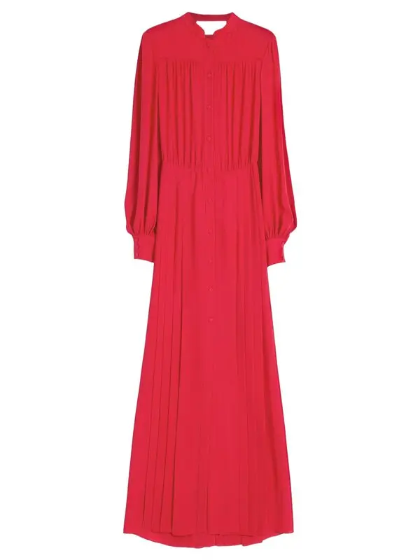 Valentino Garavani Long-sleeved Georgette Gown - Red