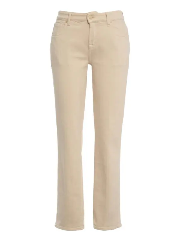 7 For All Mankind Calie Straight-leg Jeans - Nude