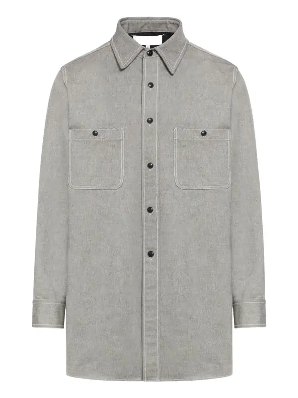 MAISON MARGIELA Buttoned Sleeved Shirt - Gray