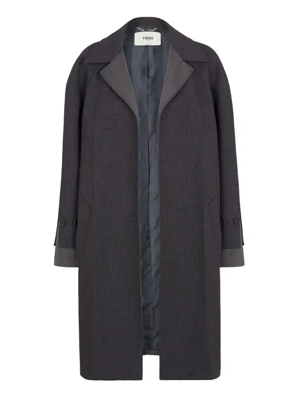 Fendi Double Layer Overcoat - Grey