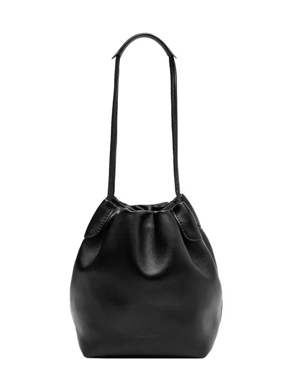 Loro Piana Gathered Shoulder Bag - Black