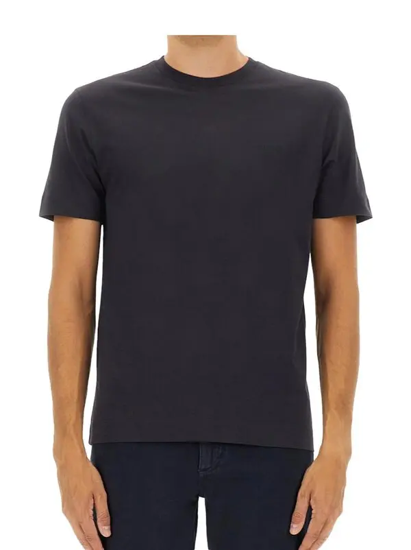 Zegna Short Sleeved Polo Shirt - Black