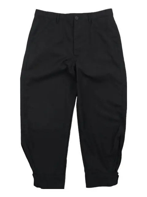 Comme Des Garçons Belt Loop Logo Detailed Casual Pants - Black