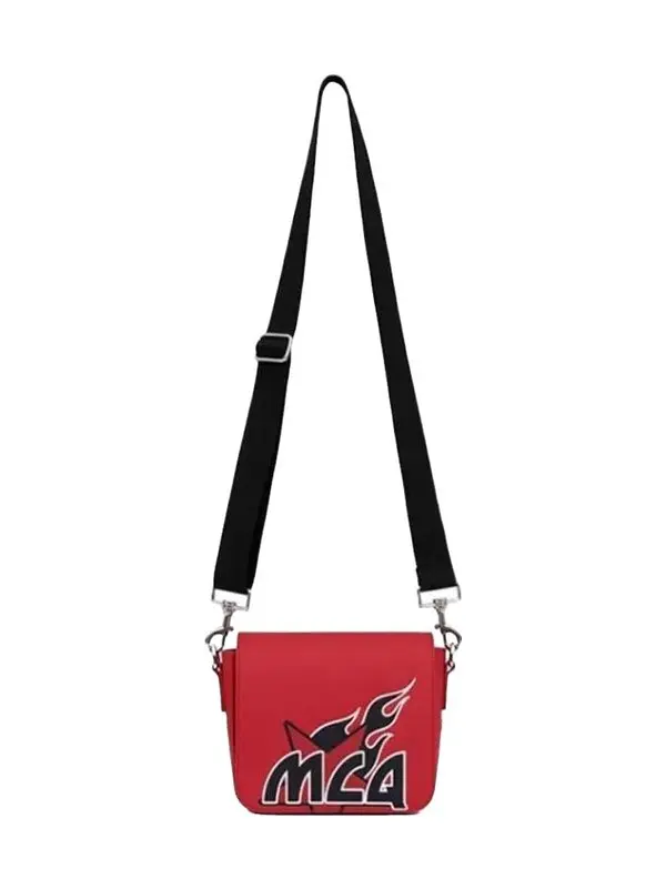 Alexander McQueen Logo Flame Shoulder Bag - Black