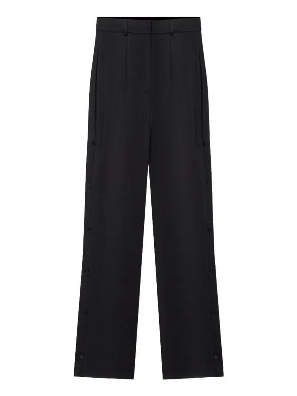 Nanushka Felina Straight-leg Satin Trousers - Black