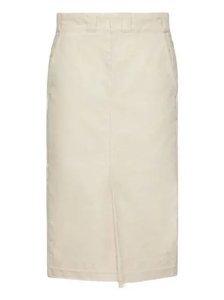 MAISON MARGIELA Chino Midi Skirt - White