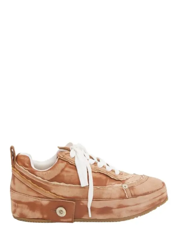 Loewe Deconstructed Calfskin Sneakers - Brown