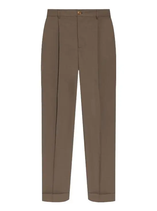 Marni Tropical Pleated Trousers - Green