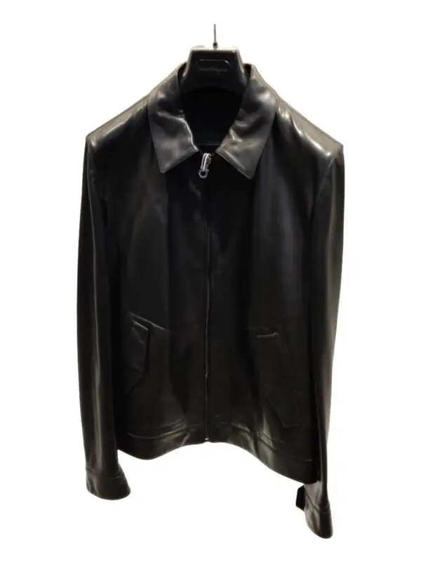 FERRAGAMO Long-sleeved Casual Jacket - Black