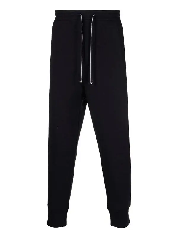 Emporio Armani Elasticated Waist Drawstring Track Pants - Black