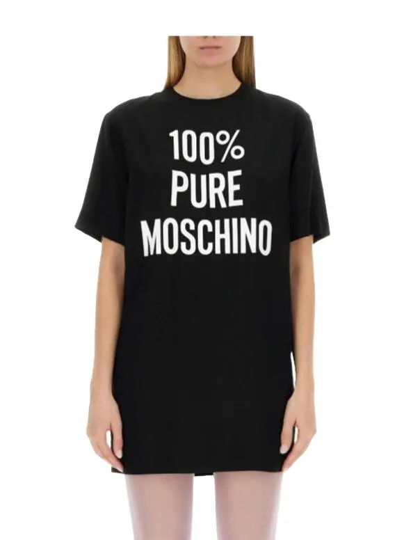 Moschino T-shirt Dress - Black