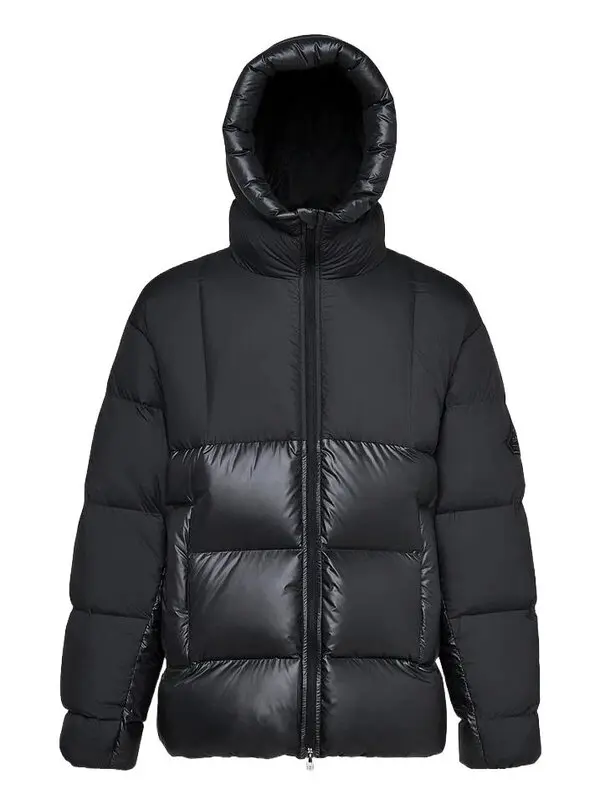 Pyrenex Long Sleeve Hooded Quilted Jacket - Black