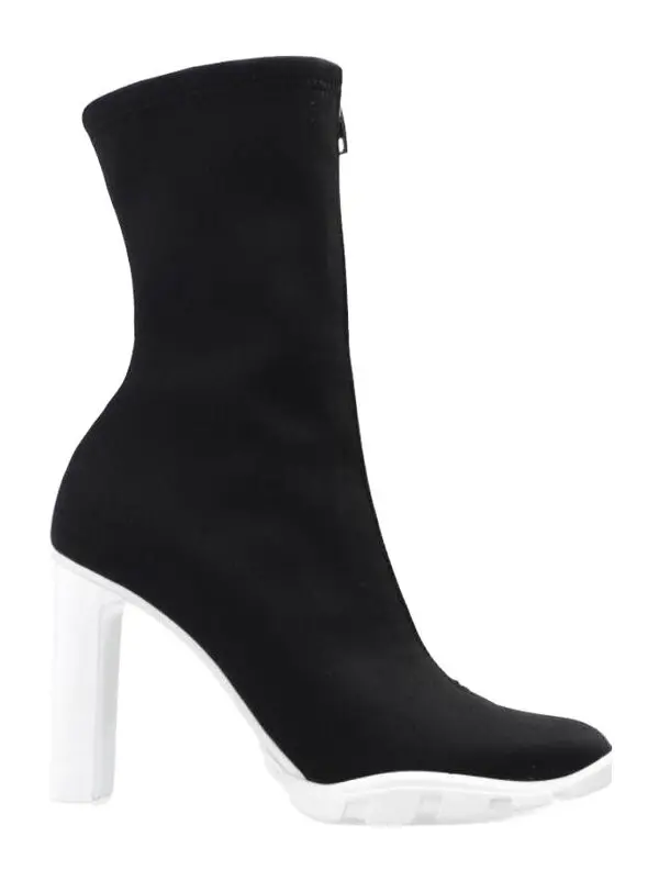 Alexander McQueen Slim Tread Zipped Boots - Black