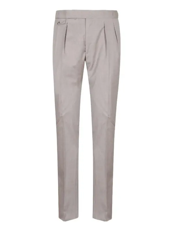 Tagliatore Pleated Track Pants - Gray