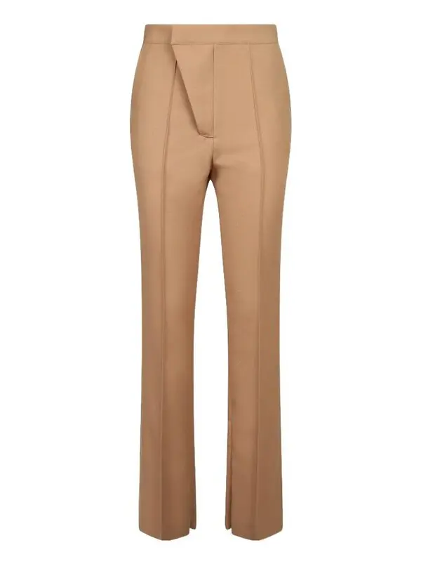 AMBUSH Side Zip Flared Pants - Brown