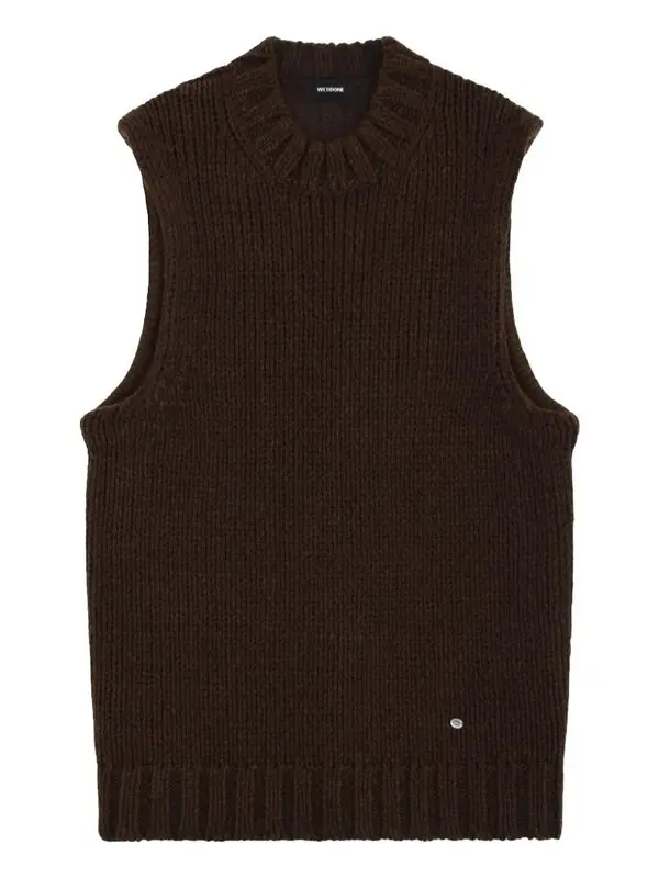 We11Done Sleeveless Wool Sweater - Brown