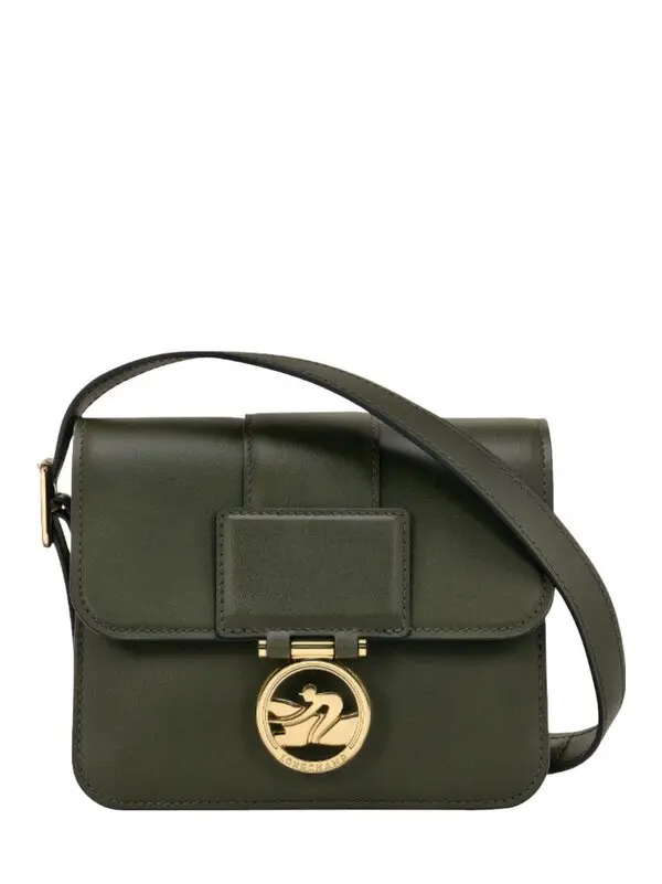 Longchamp Small Box-trot Leather Crossbody Bag - Black