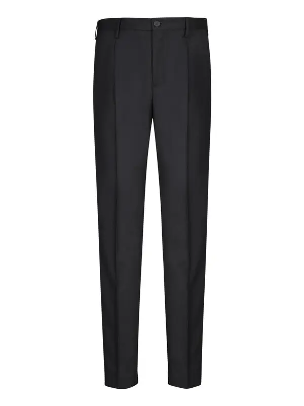 Incotex Tapered Trousers With Zip Closure - Black