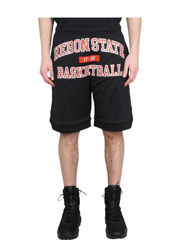 Heron Preston Logo Basketball Shorts - Black