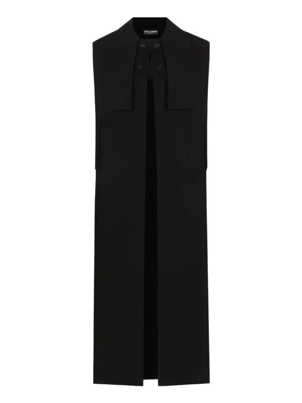 Dolce & Gabbana Cape With Shawl Collar - Black