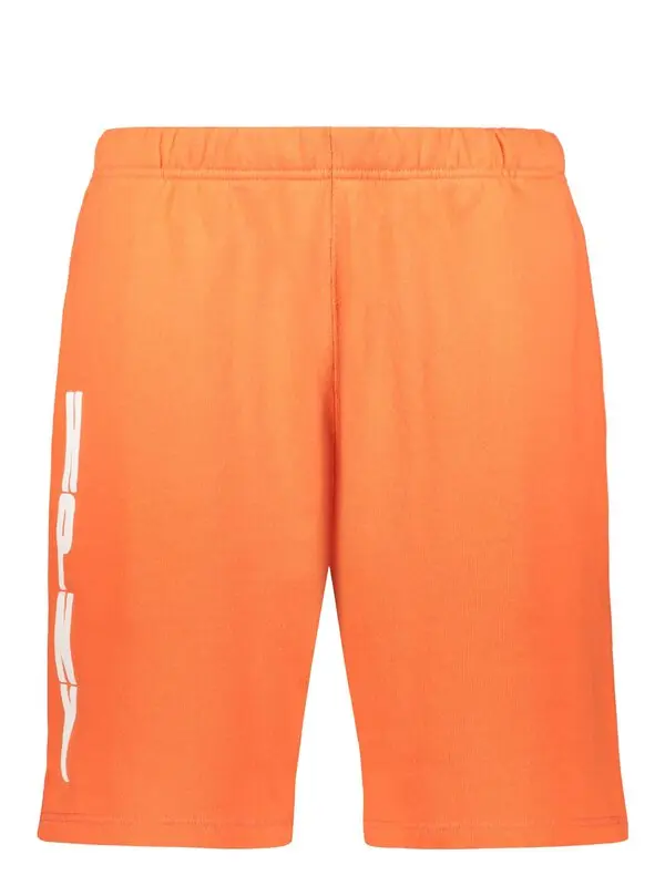Heron Preston Logo Print Sports Shorts - Orange