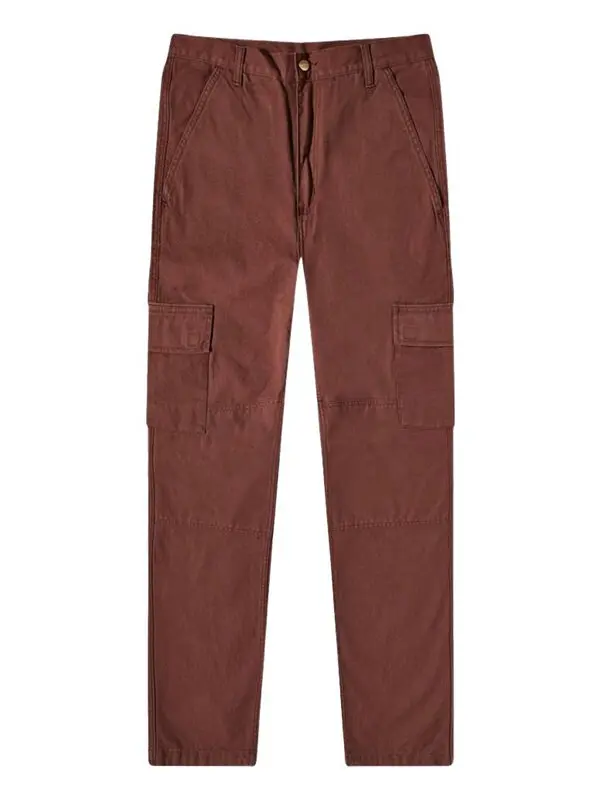 Carhartt Marshall Canvas Logo Casual Pants - Red