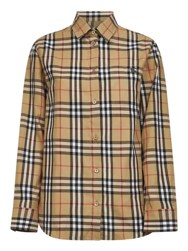 Burberry Long-sleeve Checked Shirt - Multicolor