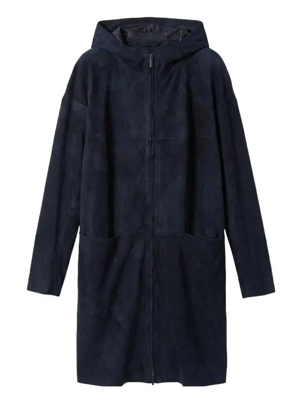 Max Mara Long-sleeved Hooded Jacket - Black