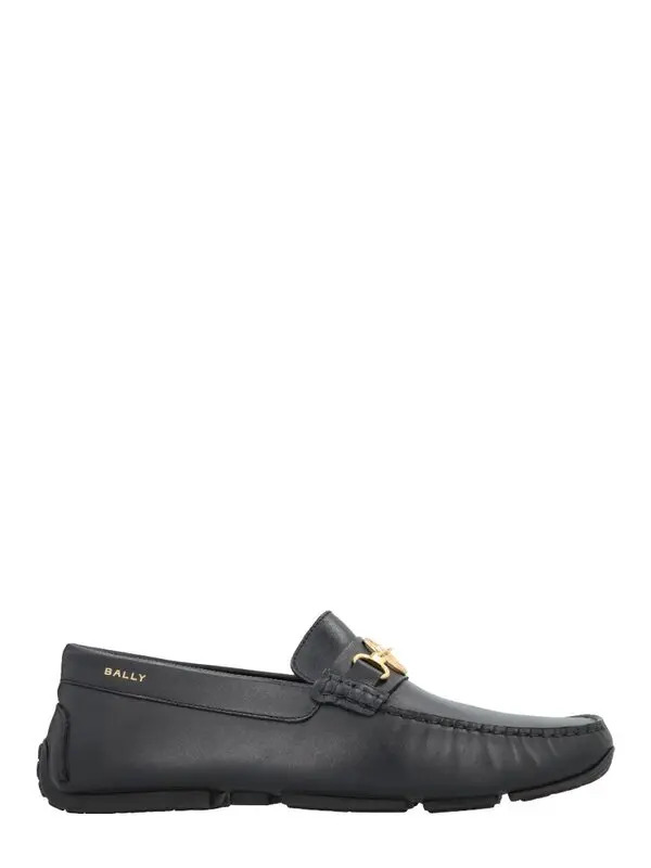 Bally Logo Loafers - Black