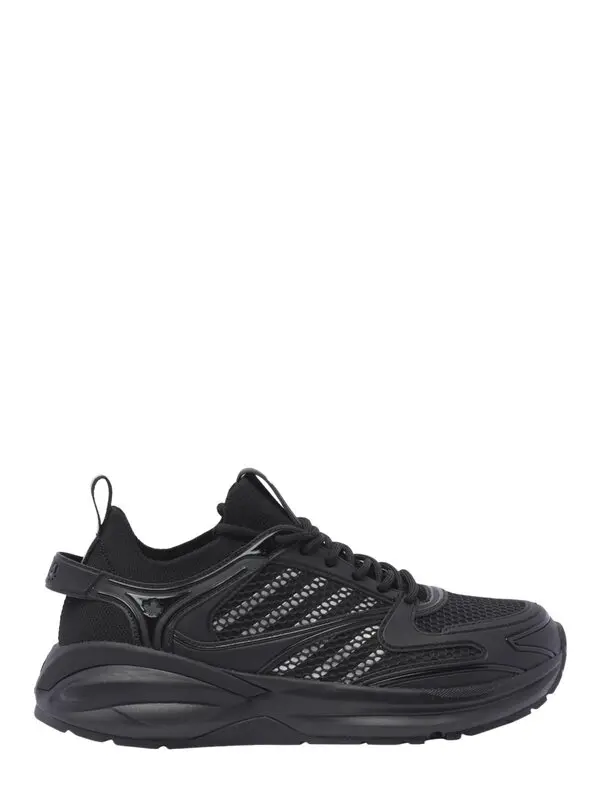 Dsquared2 Panelled Mesh Lace-up Sneakers - Black