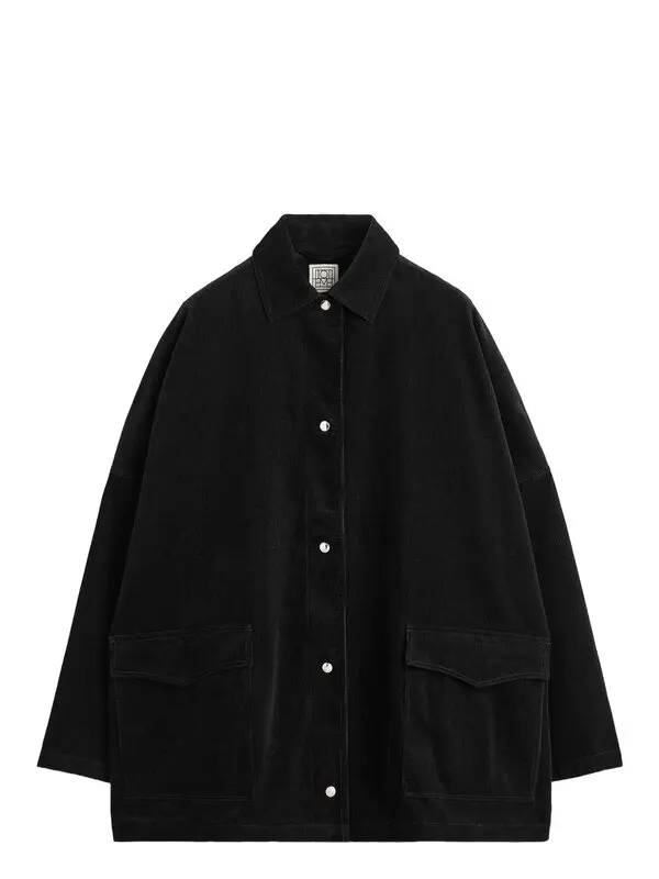 TOTEME Oversized Button-up Jacket - Black