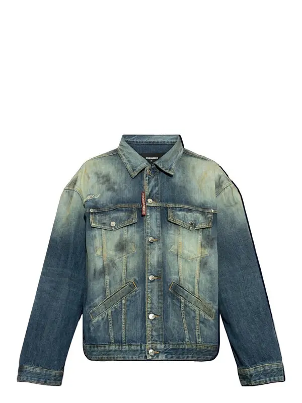 Dsquared2 Long-sleeve Denim Trucker Jacket - Blue