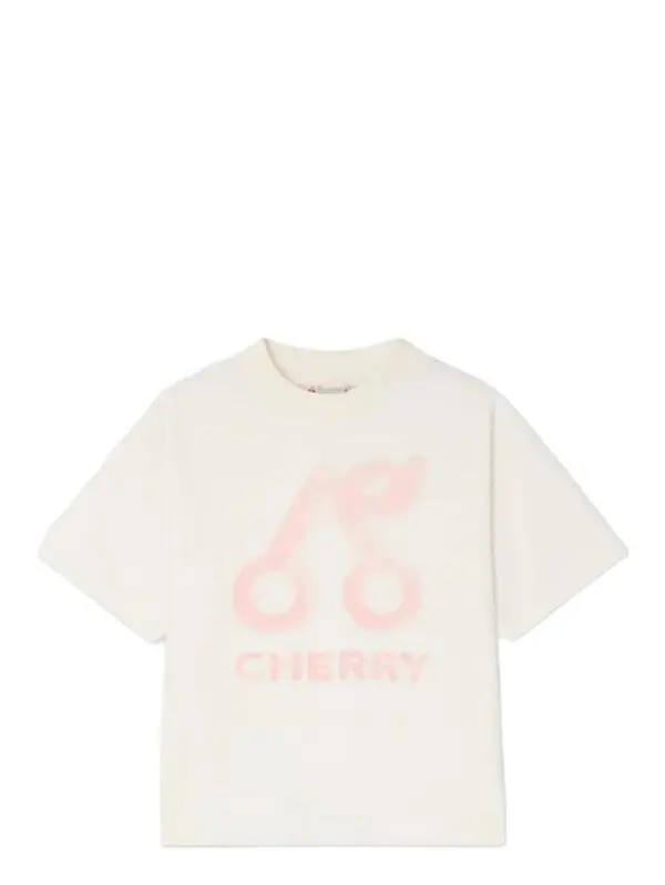 Bonpoint Cherry Printed T-shirt - Cream-white