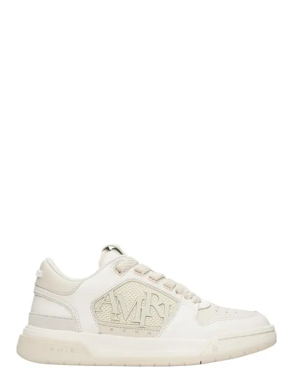 Amiri Lace-up Perforated Low-top Sneakers - Gypsum White