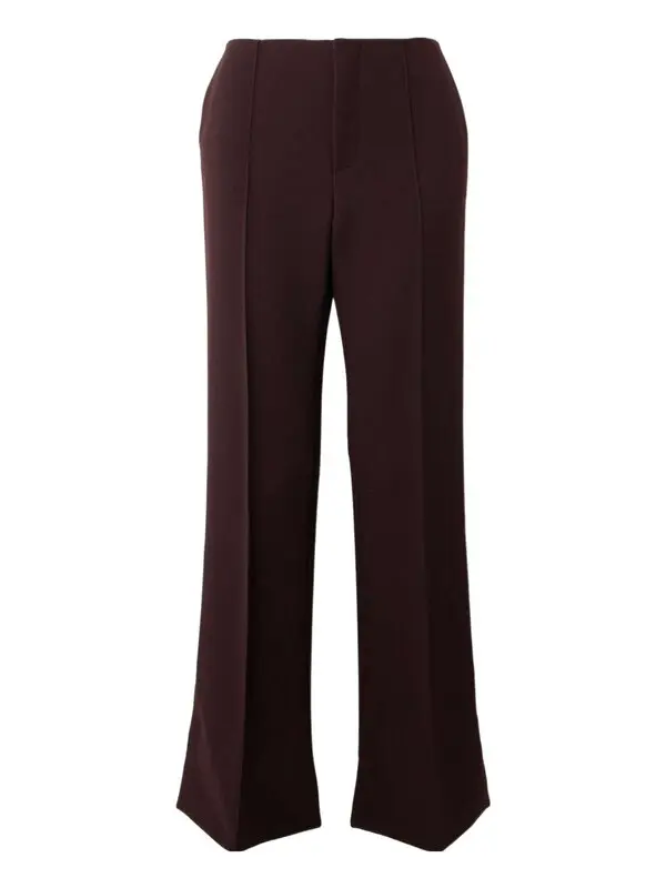 Chloé Wool Tailored Trousers - Copper-brown