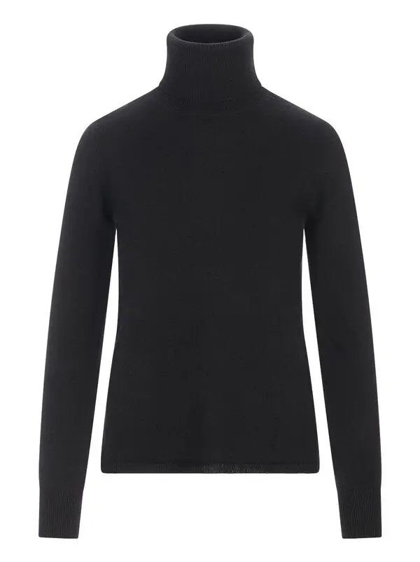 Max Mara Roll-neck Knitted Jumper - Black