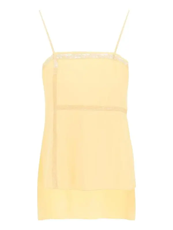 Chloé Lace-trim High-low Camisole - Nude