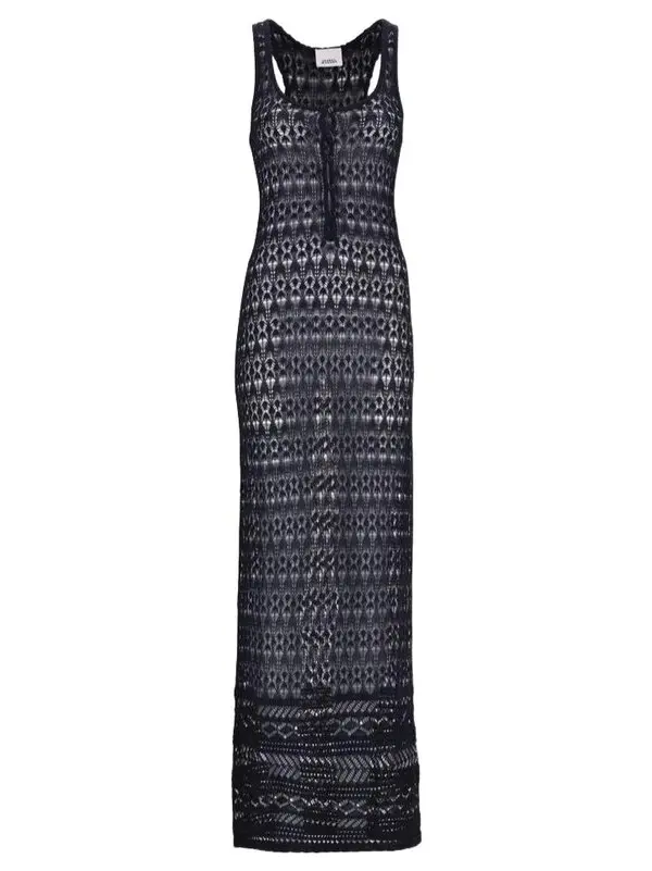 Isabel Marant Étoile Pernille" Crochet Maxi Dress - Black