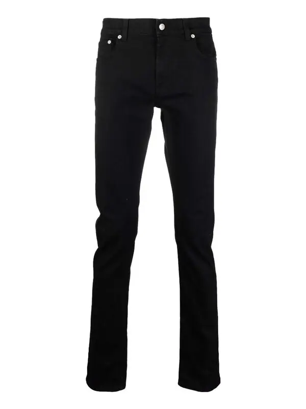 Alexander McQueen Graffiti Denim Jeans - Black
