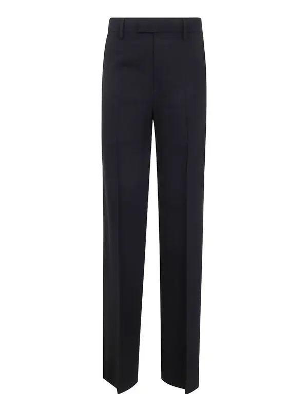ANN DEMEULEMEESTER Belt-loop Tailored Pants - Black