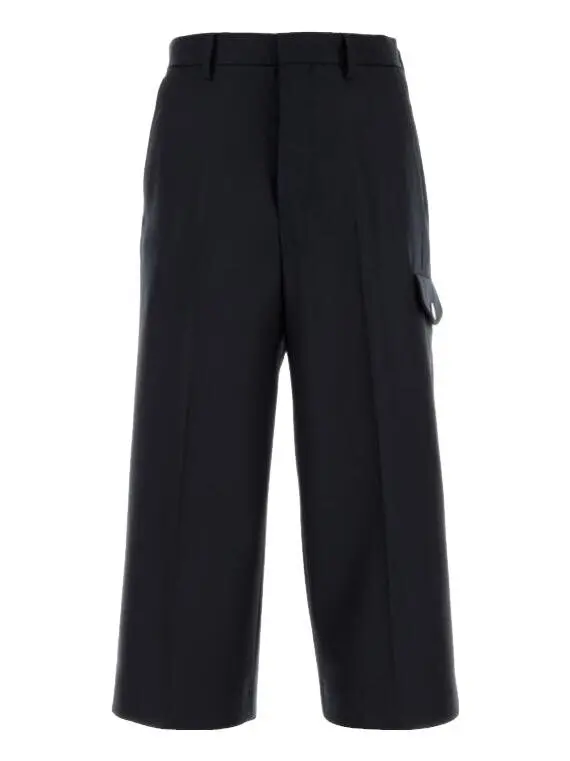 Ami Straight Hem Bermuda Shorts - Midnight Blue