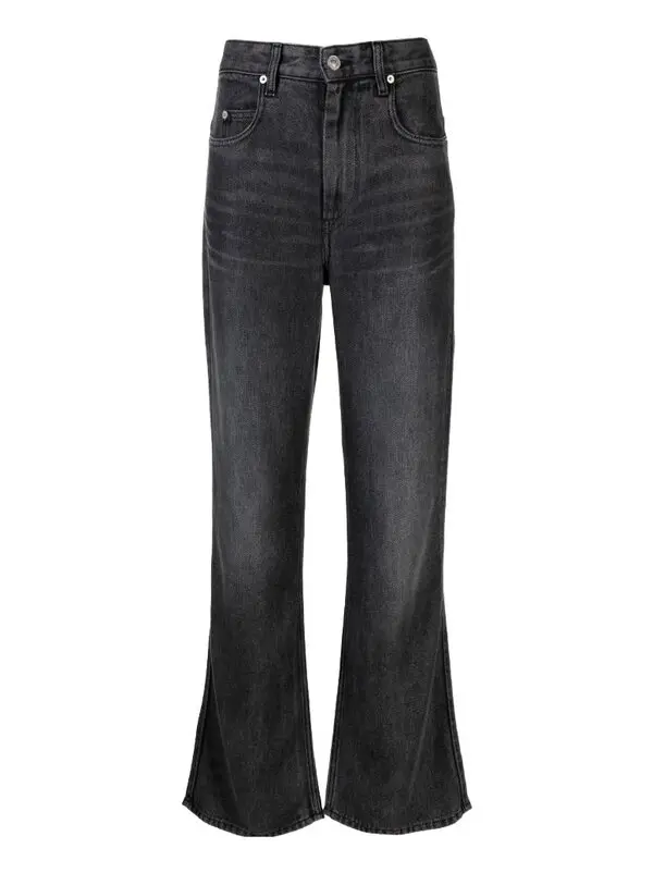 Isabel Marant Étoile Belvira Bootcut Jeans - Anthracite